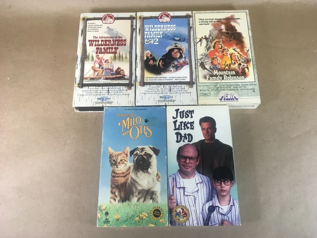 CLASSIC FAMILY VHS Lot 5 Tapes, Wilderness Family 1 and 2, Mountain ...