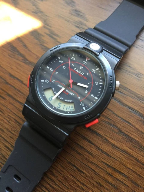 CASIO AW-10 FIRST-GEN Thermometer Rare 80s Watch Battery ReplacedUsed £ ...