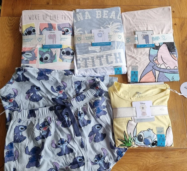 BNWT PRIMARK DISNEY Lilo & Stitch Pyjamas Pj's Tshirt - Vest - Shorts ...