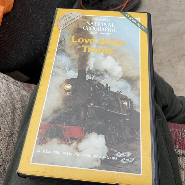 NATIONAL GEOGRAPHIC VIDEO Library Love Those Trains Pal Vhs Video £6.50 ...