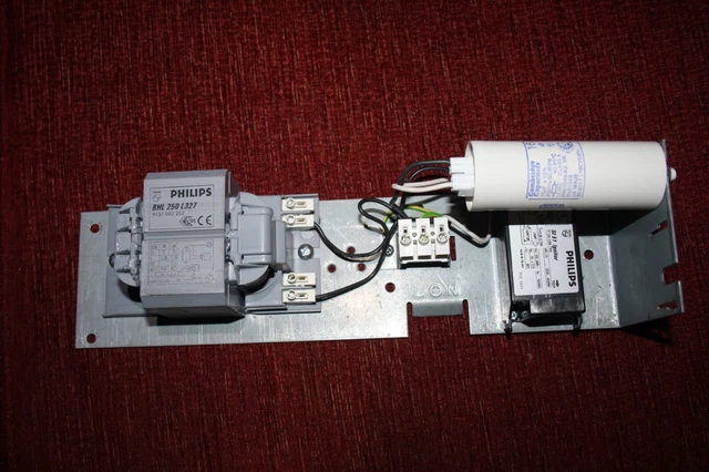 PHILIPS BHL 250 L327 250w Magnetic Ballast and tray ,ignitor /capacitor ...