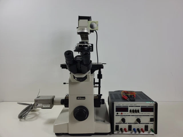 NIKON DIAPHOT MICROSCOPE System with 3 x Objectives Lab Spares/Repairs ...