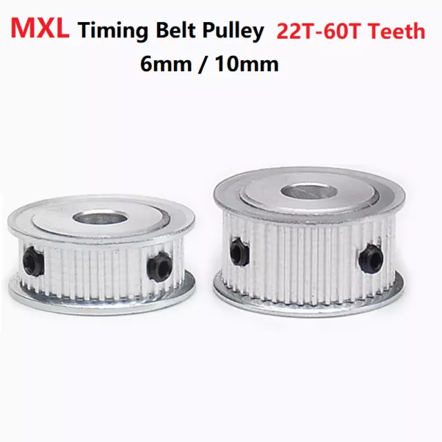 MXL PULLEY TIMING Belt Wheel AF-Type 22T-60T Bore 3-20mm For 6/10mm ... MXL PULLEY TIMING Belt Wheel AF-Type 22T-60T Bore 3-20mm For 6/10mm ...