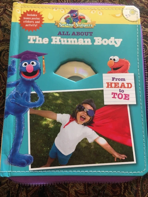 SESAME STREET HUMAN Body Head To Toe Read Along CD & Board Book W ...