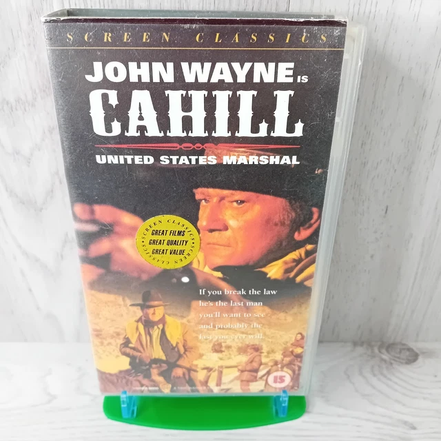 JOHN WAYNE CAHILL Vhs Tape - Rare Retro Movie Series £10.82 - PicClick UK