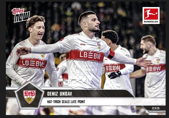 TOPPS NOW BUNDESLIGA 2025/2026 - Card 063 - Deniz Undav - VfB Stuttgart ...