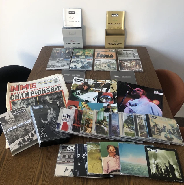 OASIS MEMORABILIA BUNDLE Boxsets CD Programme NME VHS Poster Noel Liam ...