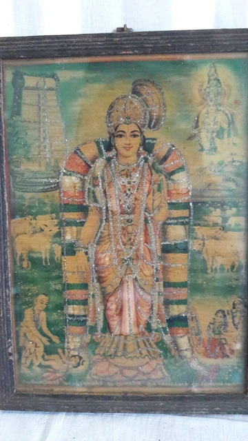 SRI ANDAL DEVI Thiruvanamalai Perialwar Antique Jigna Print Hindu ...