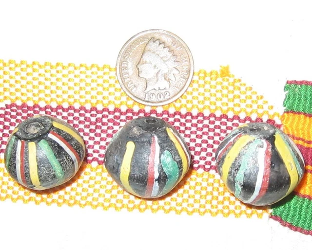 LARGE BEAUTIFUL Venetian King Bi-cone African Trade Beads (Bicones 1 ...