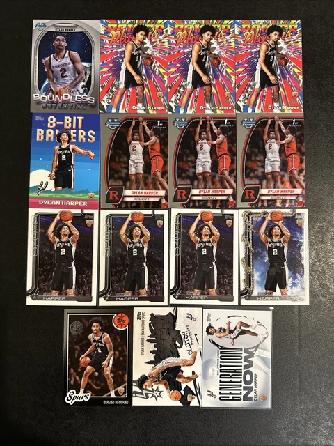 2025-26 TOPPS BASKETBALL Dylan Harper HUGE (15) Card RC Lot $29.58 ...