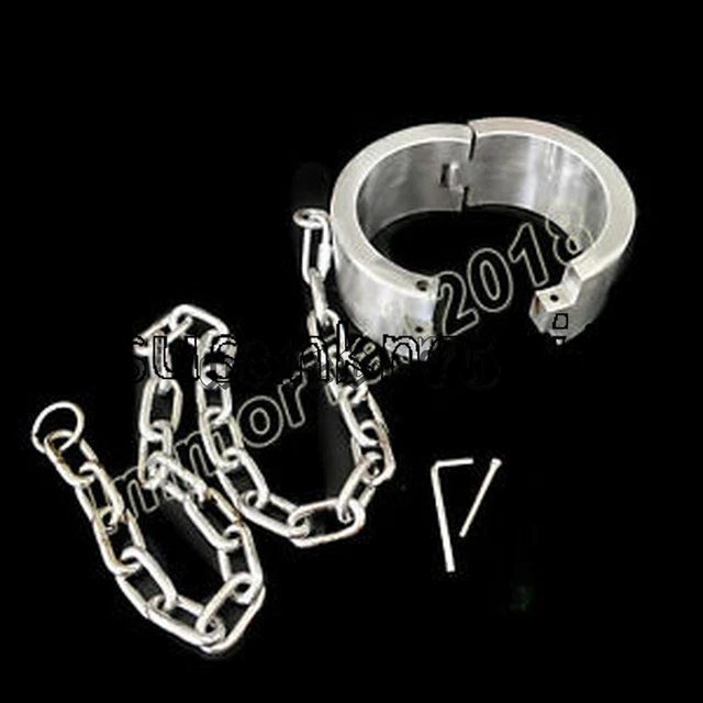 SUPER HEAVY 8KG Stainless-Steel Metal Neck Collar Restraint Chain ...