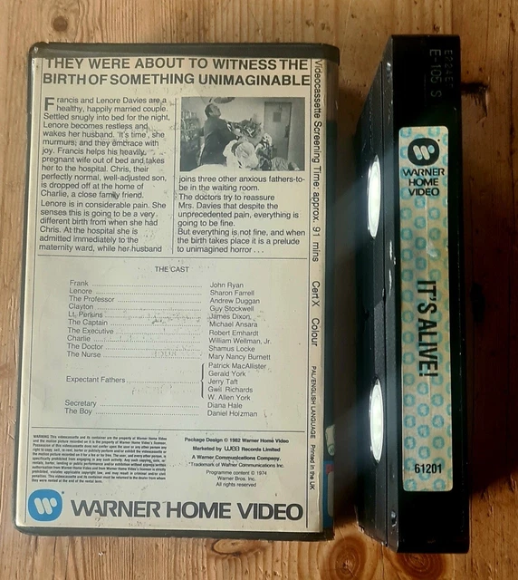 IT'S ALIVE (RARE Pre-Cert VHS Certificate X) EUR 17,55 - PicClick IT
