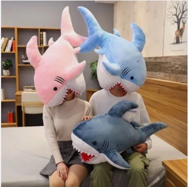 CUTE BLAHAJ SHARK Plush Toy Large Pillow Doll Kids Birthday Gift ...