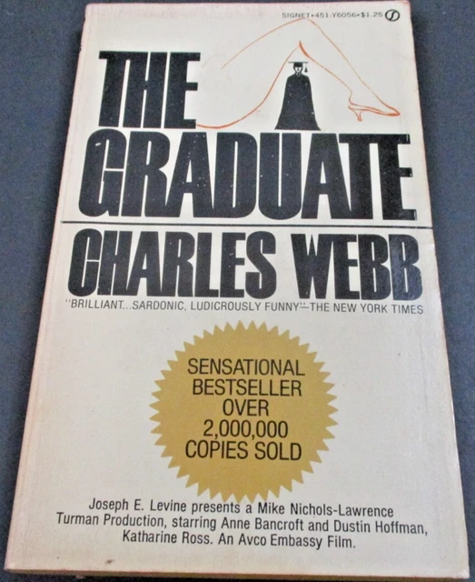 THE GRADUATE BY Charles Webb Signet Books 1963 Paperback PB Sleaze $7. ...