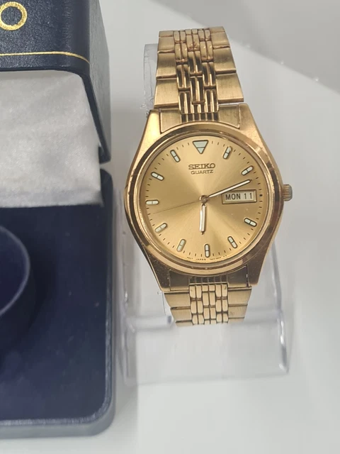 VINTAGE SEIKO QUARTZ Mens Watch, 80s. Model 7N43-9041 £35.00 - PicClick UK