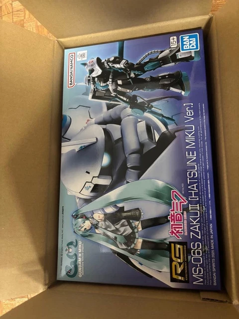 BANDAI RG MS-06S Zaku II Hatsune Miku Ver. Model Kit Limited New EUR ...