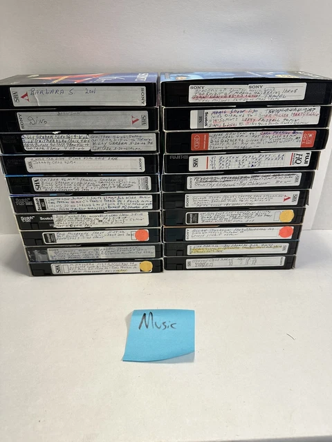 20 PRE RECORDED VHS Tapes Sold As Used Blanks £23.60 - PicClick UK