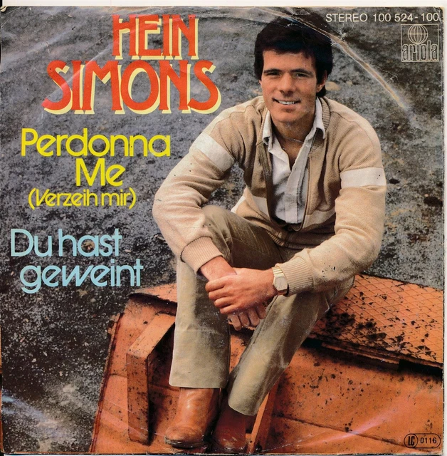 PERDONNA ME - Hein Simons (Heintje) - Single 7" Vinyl 199/12 EUR 5,99 ...