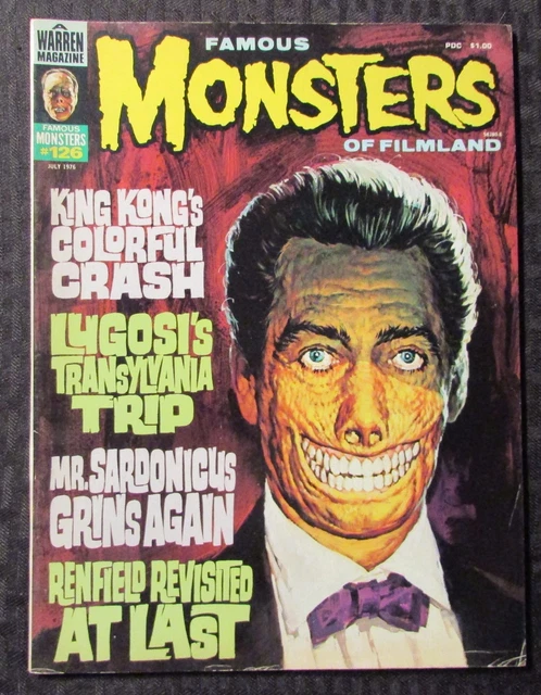 1976 FAMOUS MONSTERS Magazine #126 FN+ 6,5 F. Paul Wilson collection ...