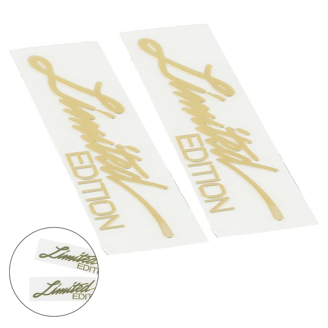 2X 3D DORÉ Édition Limitée Logo Emblème Badge Metal-Sticker Décalque ...