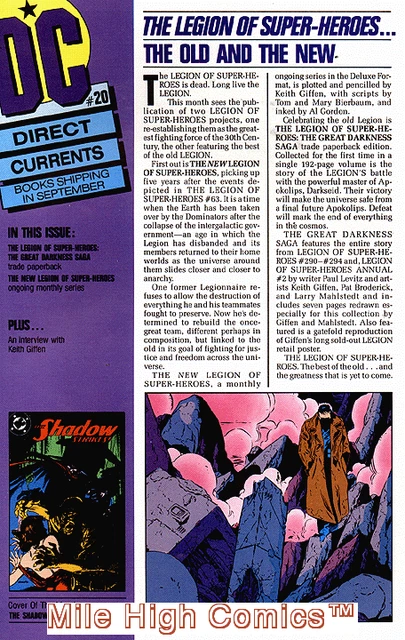 DC DIRECT CURRENTS (1988 Series) #20 Fine Comics Book EUR 5,76 ...