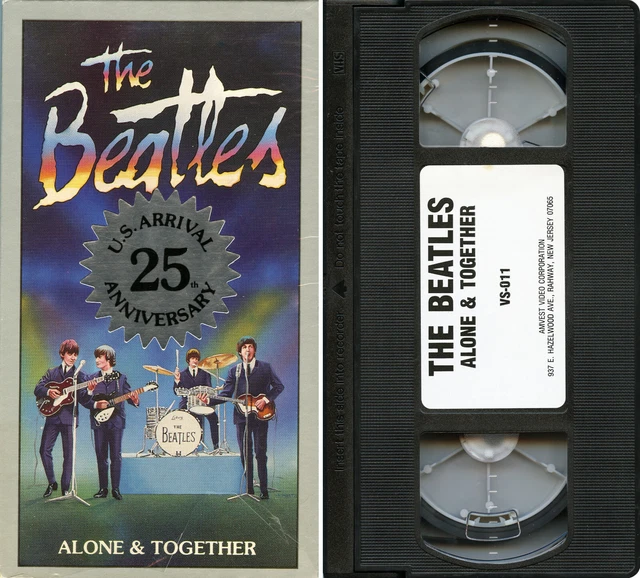 THE BEATLES: ALONE & Together (VHS, 1989) band visual history, rare ...