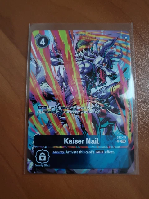DIGIMON TCG ST17 Double Typhoon - Kaiser Nail ST2-15 Art Alternatif EUR ...