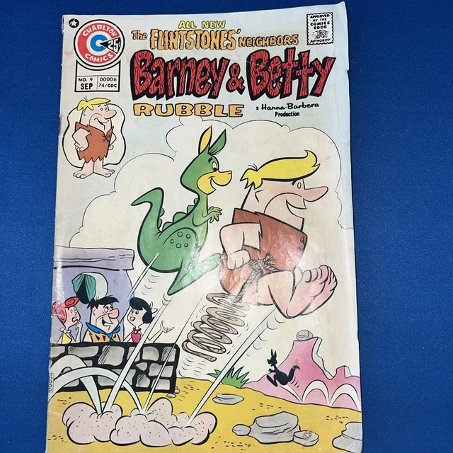 BARNEY AND BETTY RUBBLE #9 God0 Flintstones, Charlton Comics 1974 EUR 0 ...