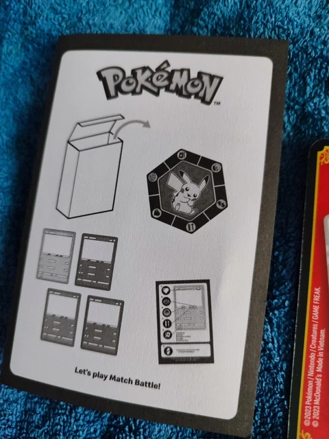 MCDONALD'S POKEMON MATCH Battle Happy Meal 2023 - Unopened Card Pack ...