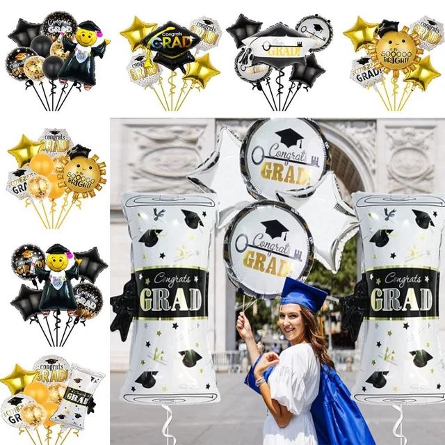 BALLOON HELIUM FOIL Balloon Congratulation Graduation Confetti Ballons ...