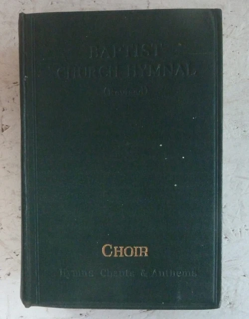 VINTAGE BOOK 1933 Baptist Church Hymnal Hymns Chants Anthems with Music ...