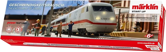 MÄRKLIN H0&36712-MODELLEISENBAHN ZUGPACKUNG ICE 2, DB AG, Epoche V,MFX,Sound"NEU EUR 219,95 ...