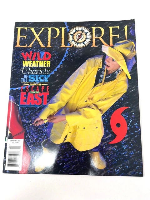 EXPLORE! MAGAZINE SEPTEMBER 2001 Wild Weather Chariots Of The Sky £11. ...