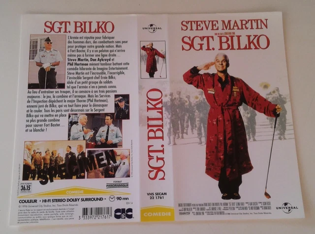 JAQUETTE VHS - Universal - Sgt. Bilko (1996) ** -Specimen- EUR 4,00 - PicClick FR