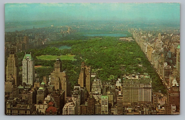 NEW YORK CITY NY Central Park View From RCA Building Observatory ...