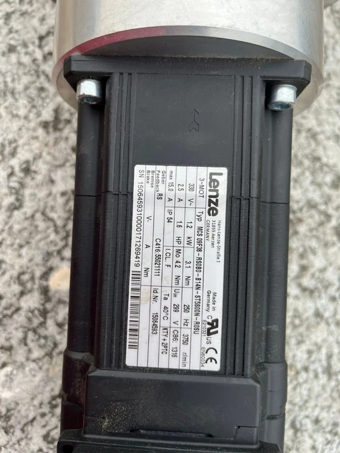 LENZE SERVO MOTOR MCS 09F38-RS0B0-B14N + RIDUTTORE COME NUOVO EUR 147 ...