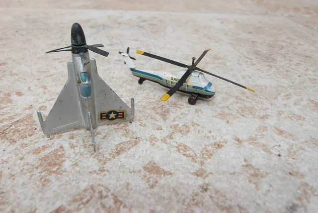 JOUET ANCIEN LOT avion solido CONVAIR vertical helicoptere sikorsky ...