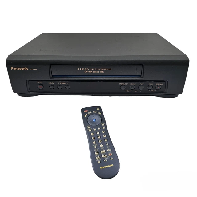 PANASONIC PV-7450 4 Head HiFi Stereo Omnivision VHS/VCR Player Recorder ...