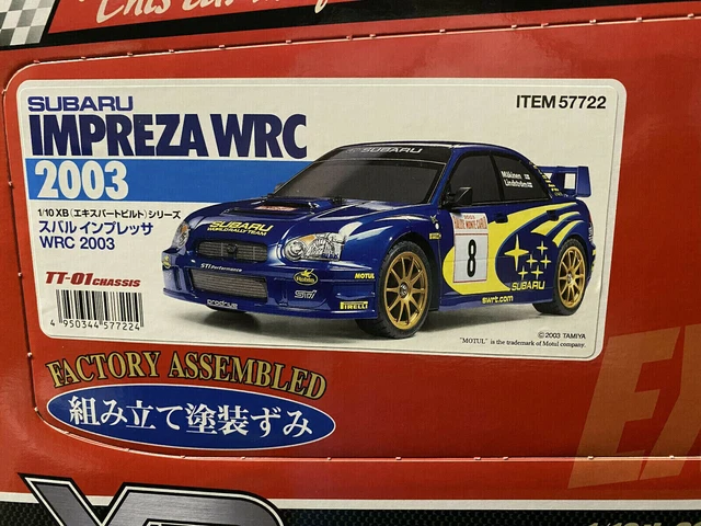 TAMIYA SUBARU IMPREZA WRX 2003 1/10 4WD RC Rally-Fahrzeug TT-01 TL-01 ...