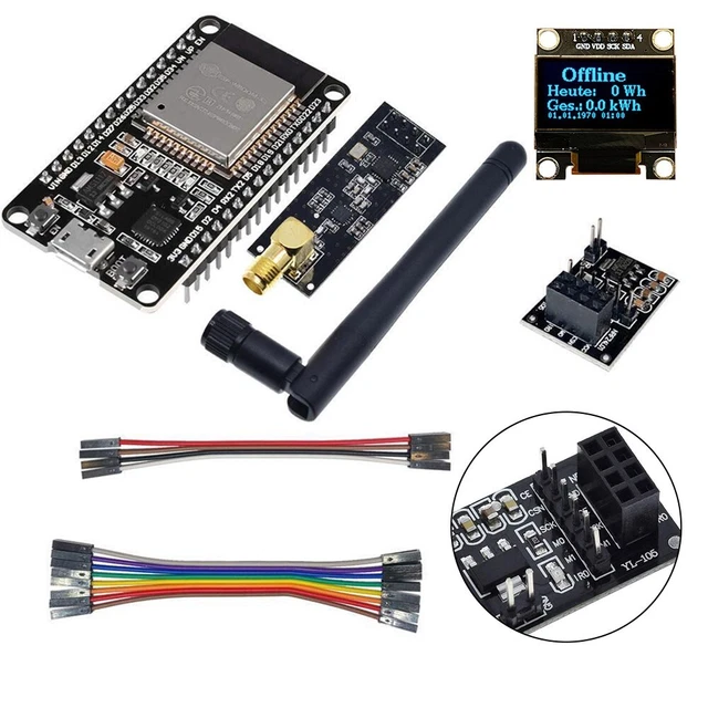 ADVANCED DATA TRANSFER Unit with ESP32 and NRF24L01 for Hoymiles PV System £15.18 - PicClick UK
