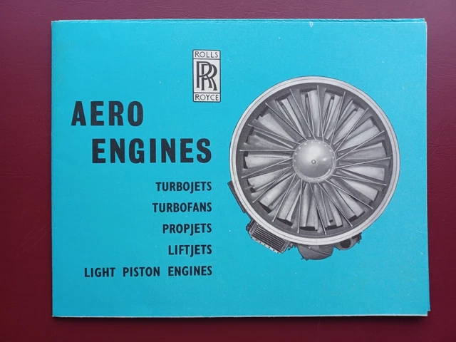 1966 ROLLS ROYCE Ltd Aero Engines Illustrated Leaflet £5.65 - PicClick UK