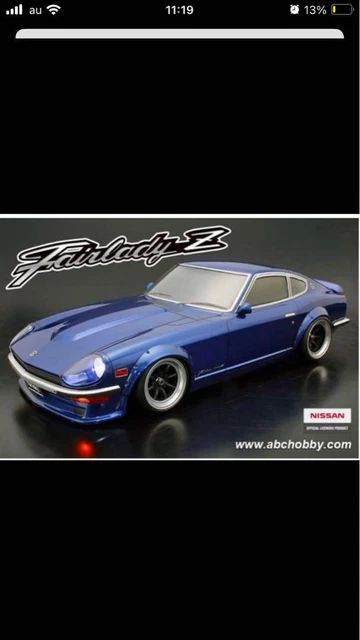 ABC HOBBY BARIBARI Custom Nissan Fairlady Z 1/10 Radio Control Body £ ...