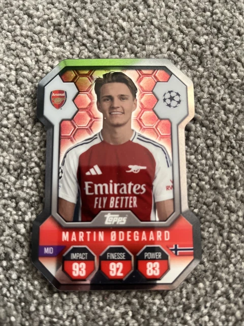 MATCH ATTAX 2024/2025 24/25 Martin Odegaard Shield SH2 Football Card £2 ...