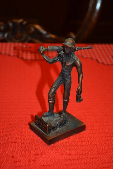 BRONZE FIGUR BERGMANN Basen Bor EUR 50,00 - PicClick DE