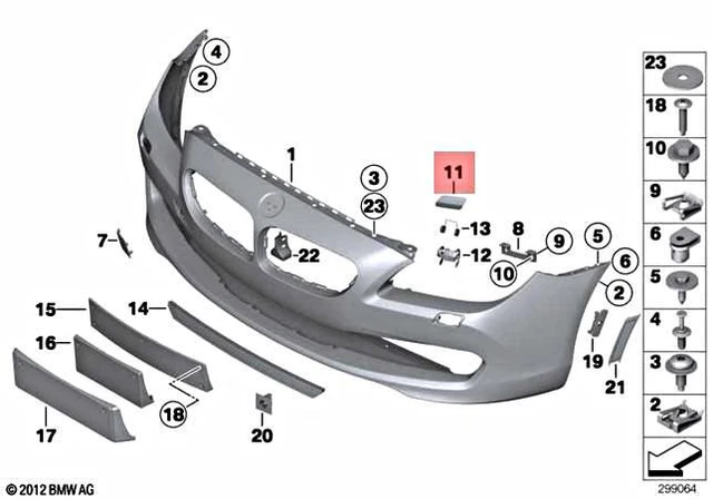 GENUINE BMW ALPINA B6 F06 F12 F13 640d 640dX Covering Primend Left ...