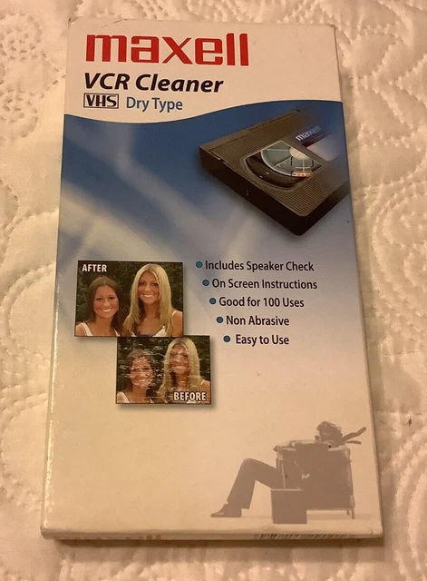 MAXELL VP-100 VCR Head Cleaner VHS Dry Type Read Disc $10.99 - PicClick CA