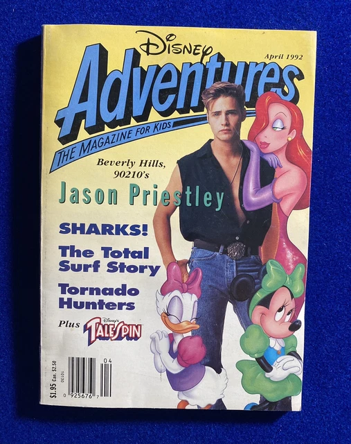 DISNEY ADVENTURES MAGAZINE April 1992 Jason Priestley Jessica Rabbit ...