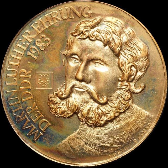 HELMUT KÖNIG: KUPFER-MEDAILLE 1983. REFORMATION - MARTIN LUTHER - BMA ...