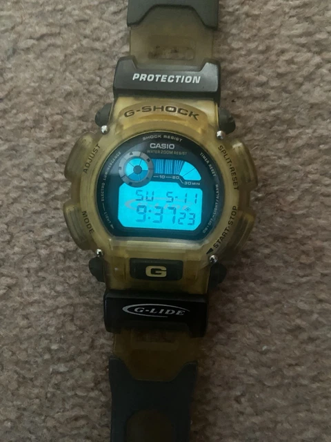 VINTAGE CASIO G-SHOCK DW-9000 G-Lide Module 1627 Wrist Watch Chronograph . £37.12 - PicClick UK