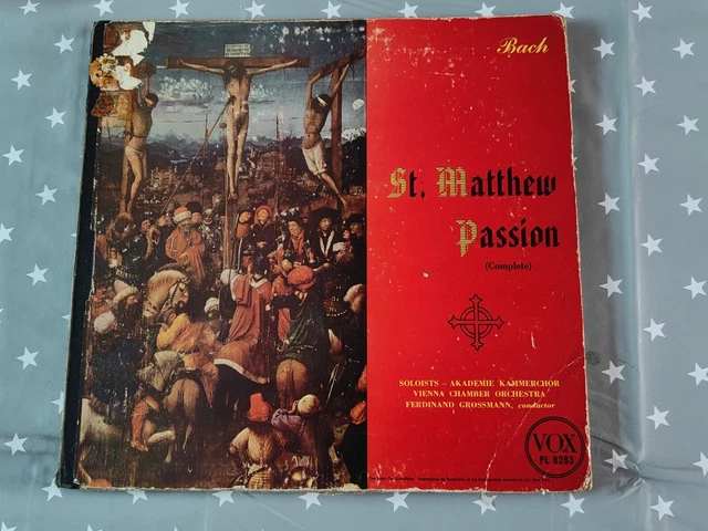 ST MATTHEW PASSION - Bach - Ferdinand Grossmann £40.00 - PicClick UK